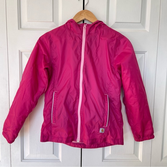 Carhartt | Jackets & Coats | Carhartt Hooded Rain Jacket Raspberry Rose ...